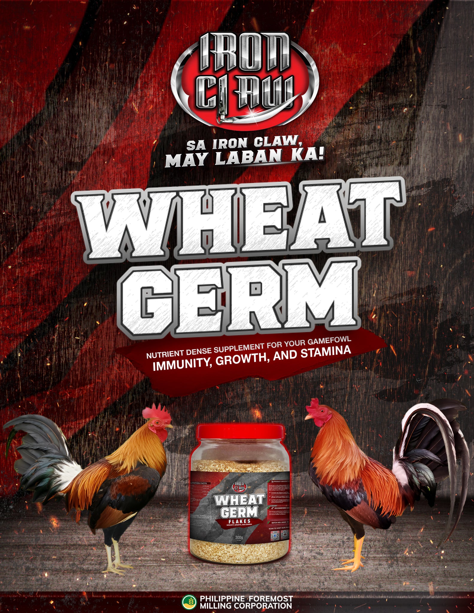 Iron Claw Wheat Germ (1 Bottle) – Excel Feeds