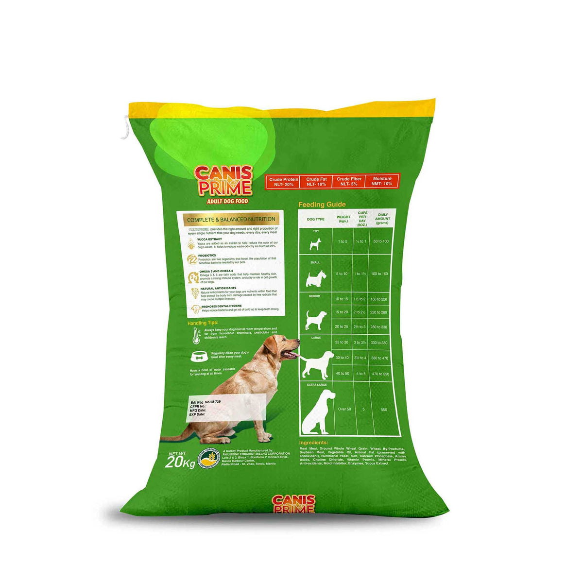 Canis Prime - Adult Dog Food, 20kg – Excel Feeds